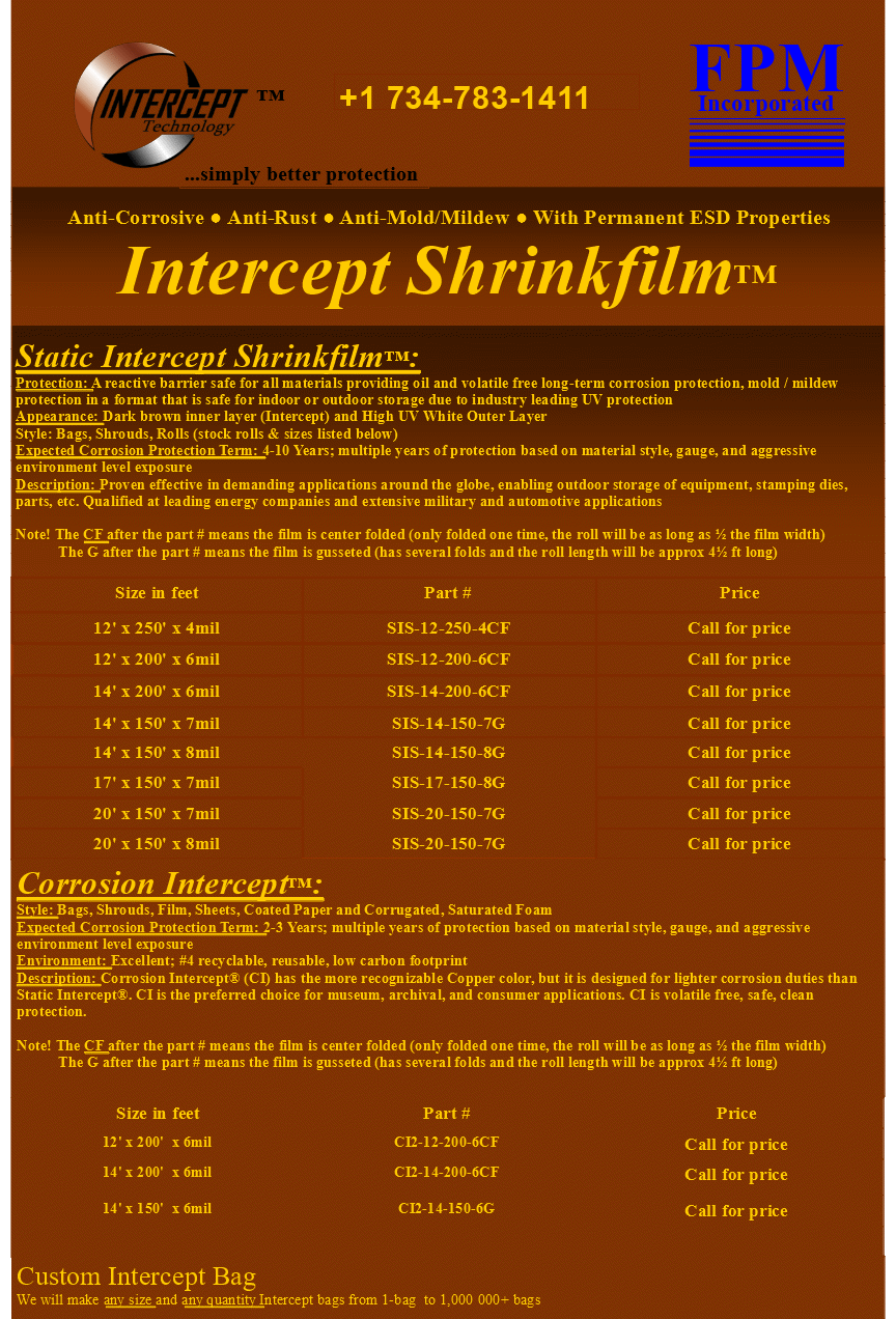 FPM, Inc. - Intercept Technology - Intercept Products - Intercept Shrinkfilm